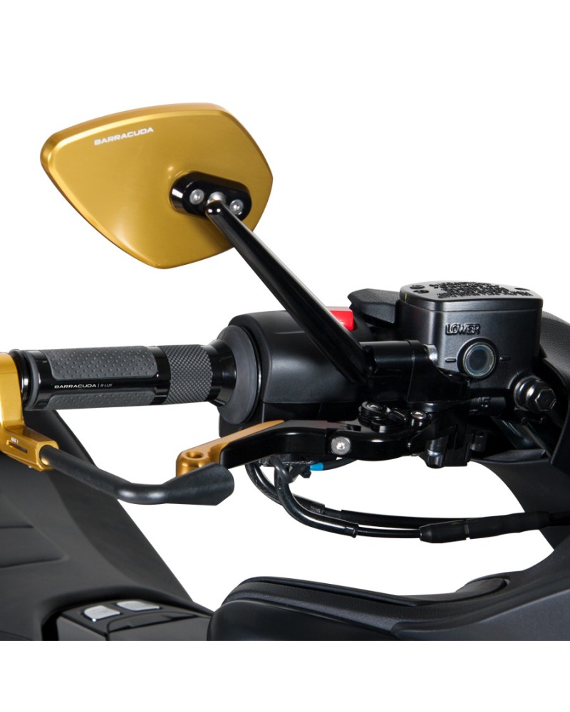 Handlebar mirror adapters for Yamaha T-MAX